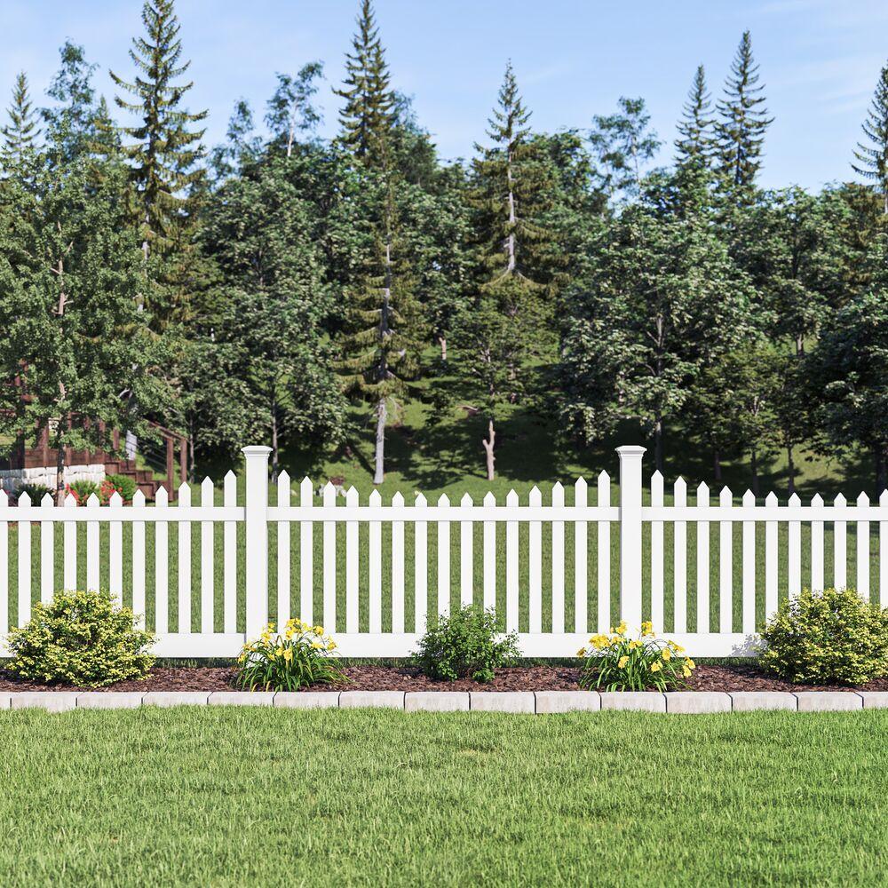 Primrose Scallop Vinyl Fence - ActiveYards.com